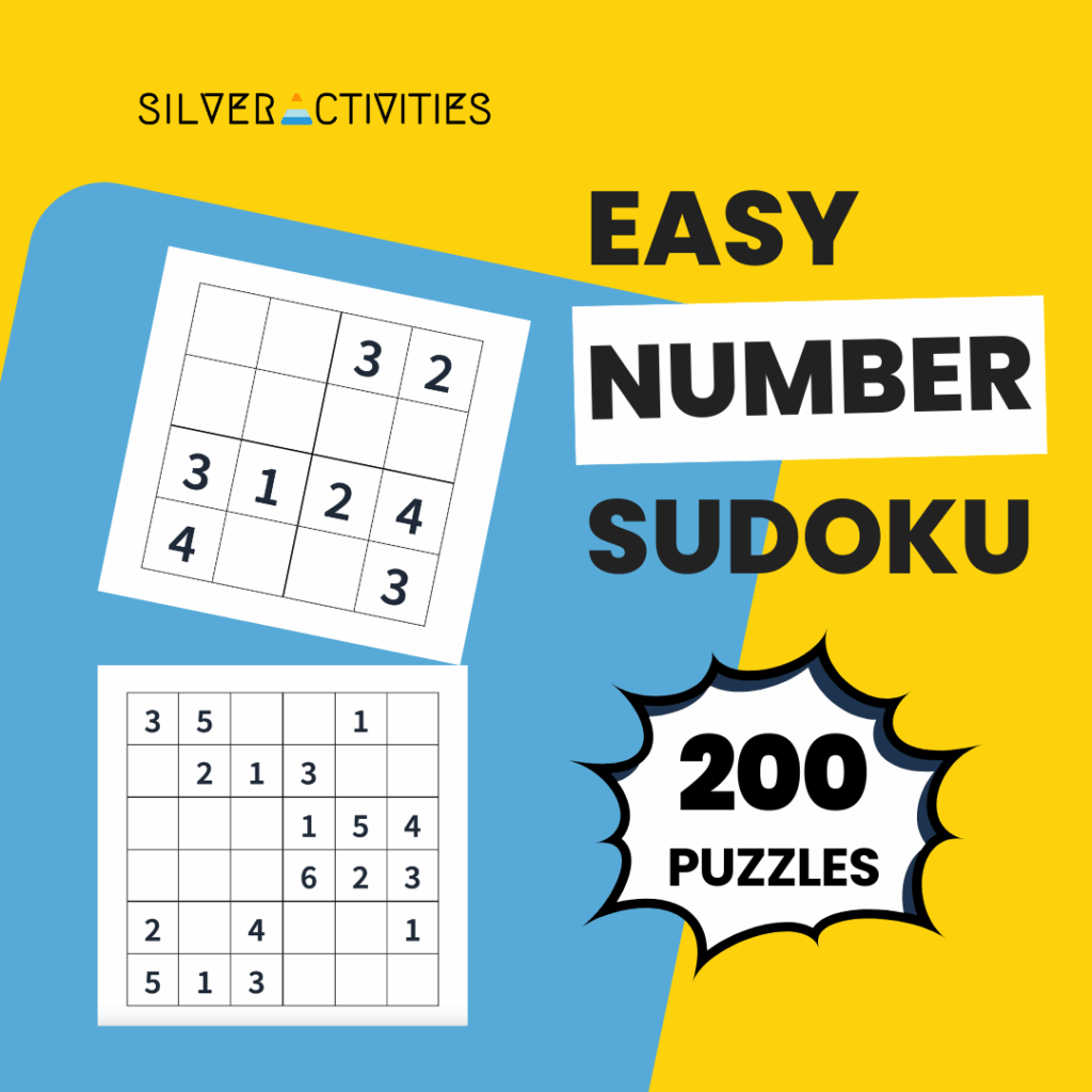 Easy Number Sudoku – SilverActivities Store