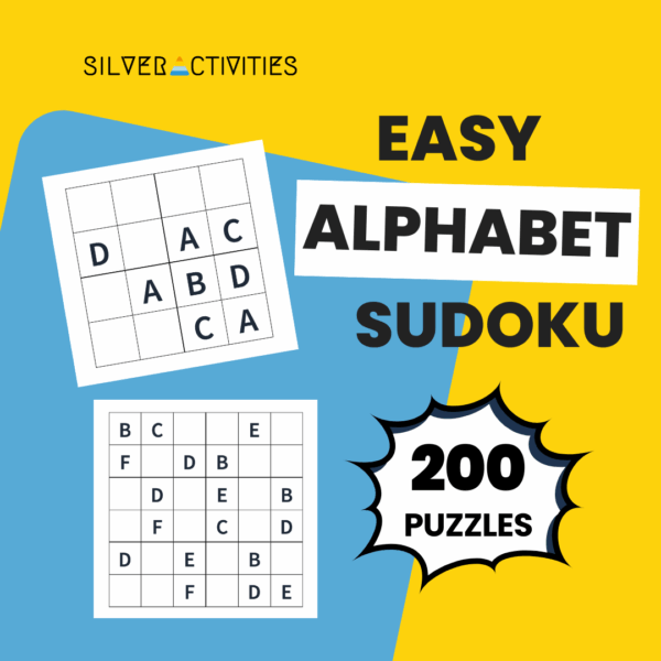 Easy Alphabet Sudoku – SilverActivities Store